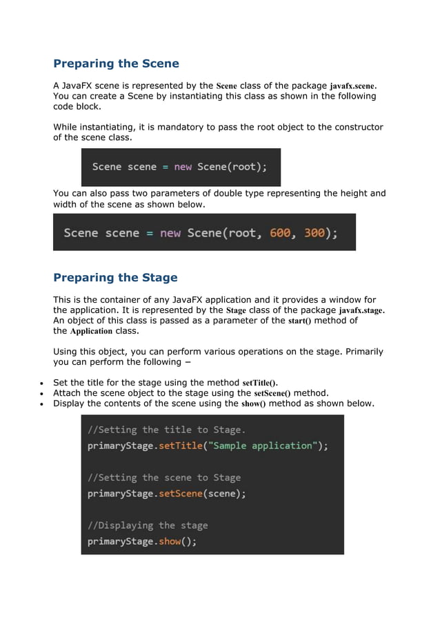 JavaFx Introduction, Basic JavaFx Architecture | PDF
