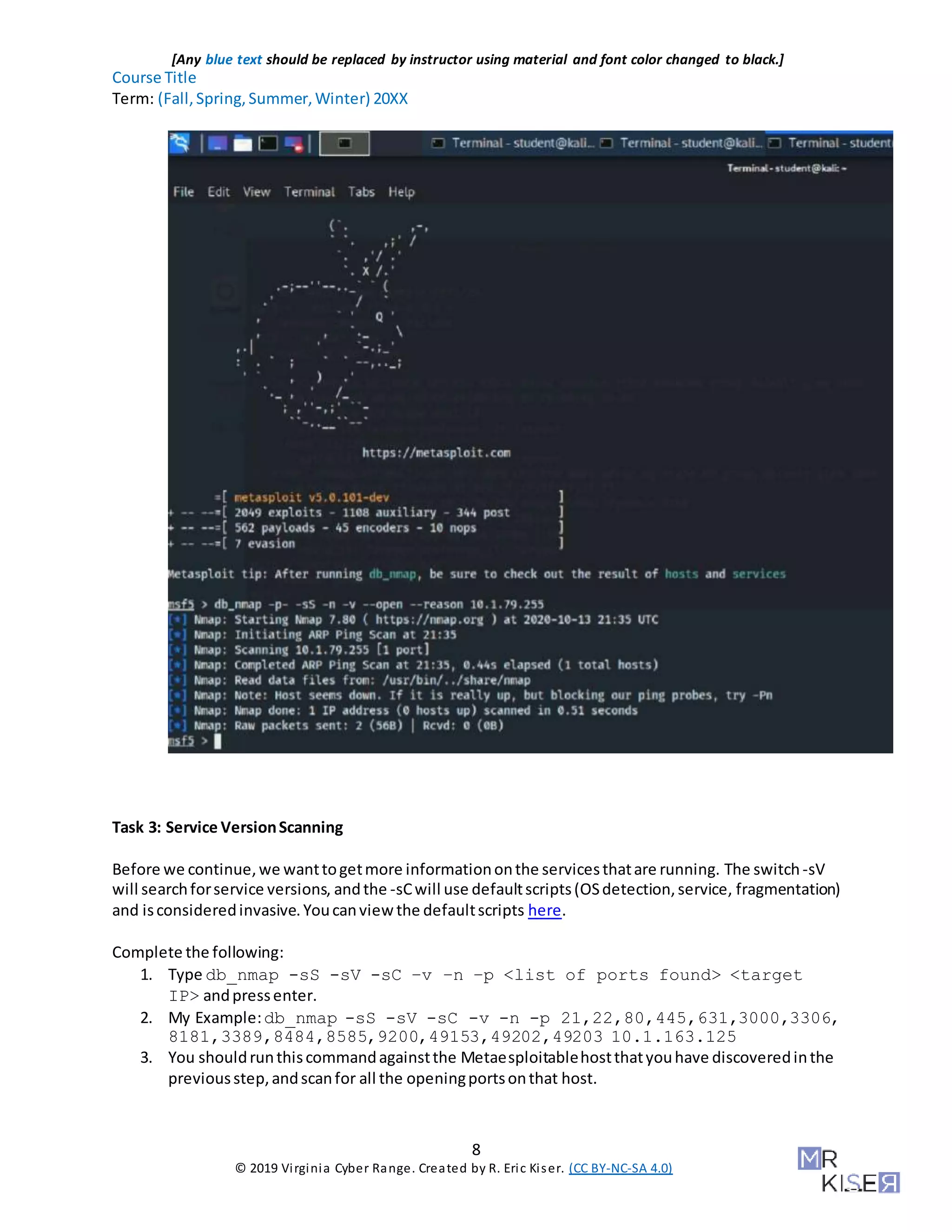 Lab3 advanced port scanning 30 oct 21 | DOCX