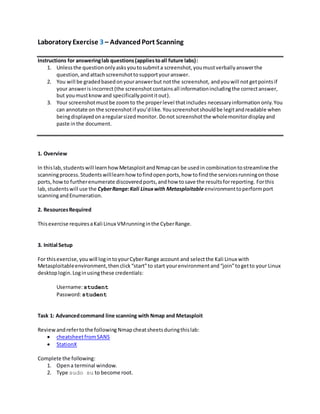 Lab3 advanced port scanning 30 oct 21 | DOCX