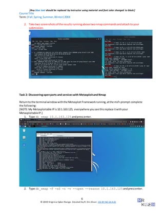 Lab3 advanced port scanning 30 oct 21 | DOCX | Operating Systems ...