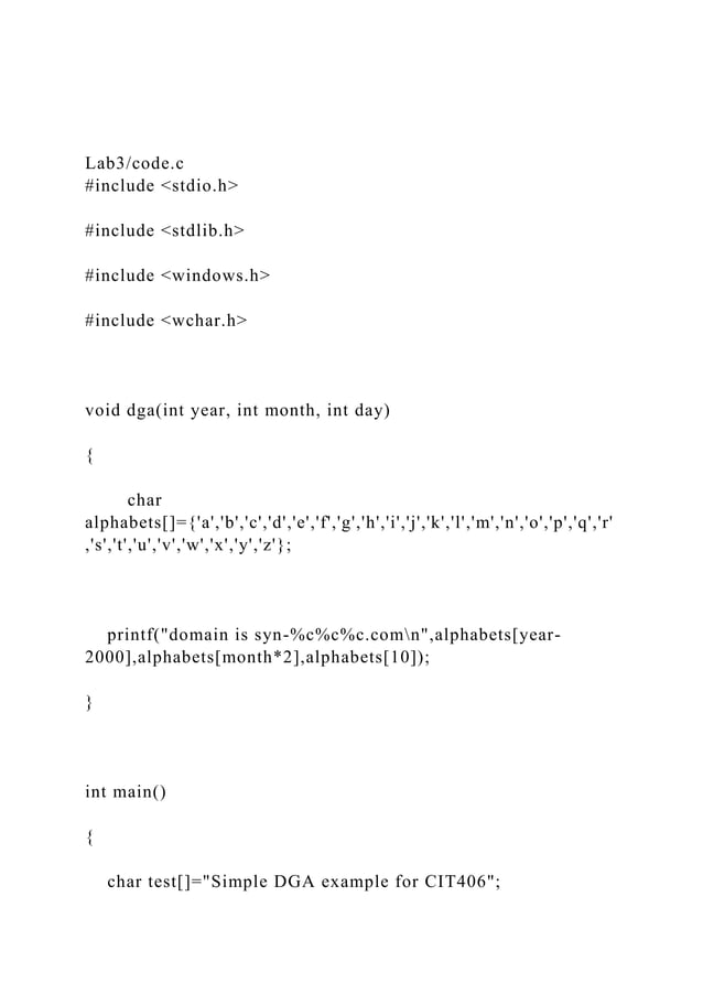 Lab3code.c#include stdio.h#include stdlib.h#include.docx