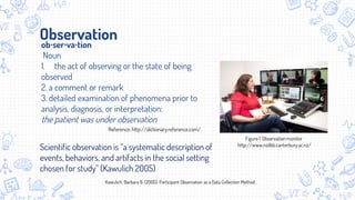 Observation and interviewing | PPTX
