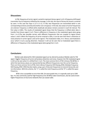 ASK,FSK and M-PSK using Matlab | PDF