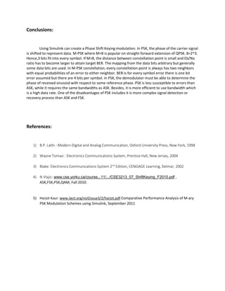 ASK,FSK and M-PSK using Matlab | PDF