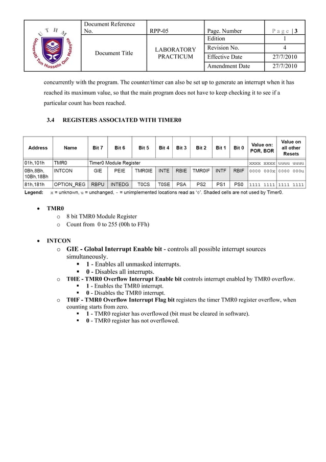 Lab 3 microcontroller | PDF