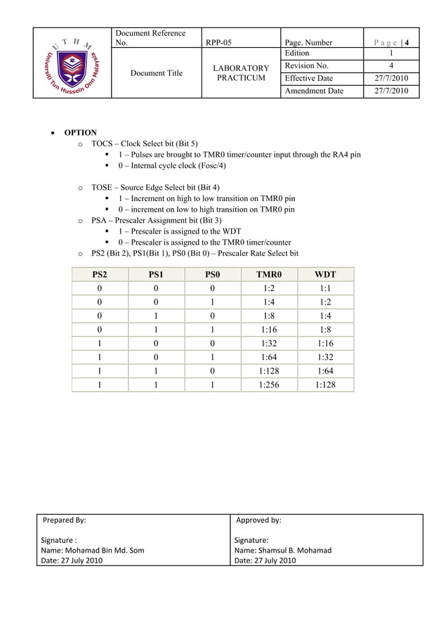 Lab 3 microcontroller | PDF