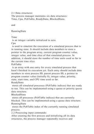 Lab 3 of 7 Process Management Simulation L A B O V E R V I E W.docx