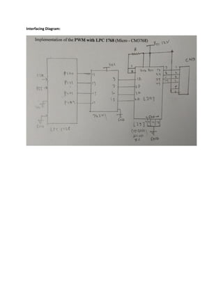 PWM based motor speed control using LPC 1768 | PDF