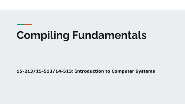 Compiler design notes phases of compiler | PPT