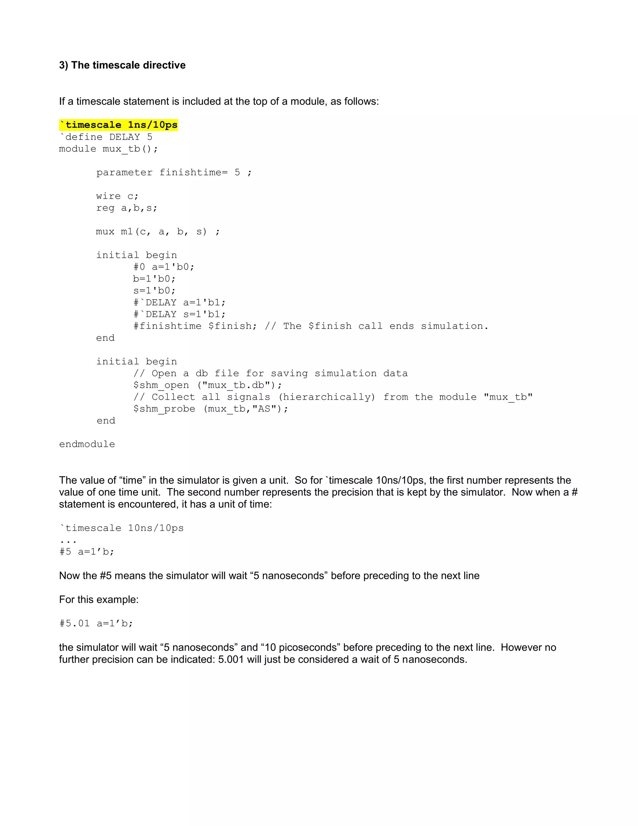 Lab3 testbench tutorial (1) | PDF | Programming Languages | Computing