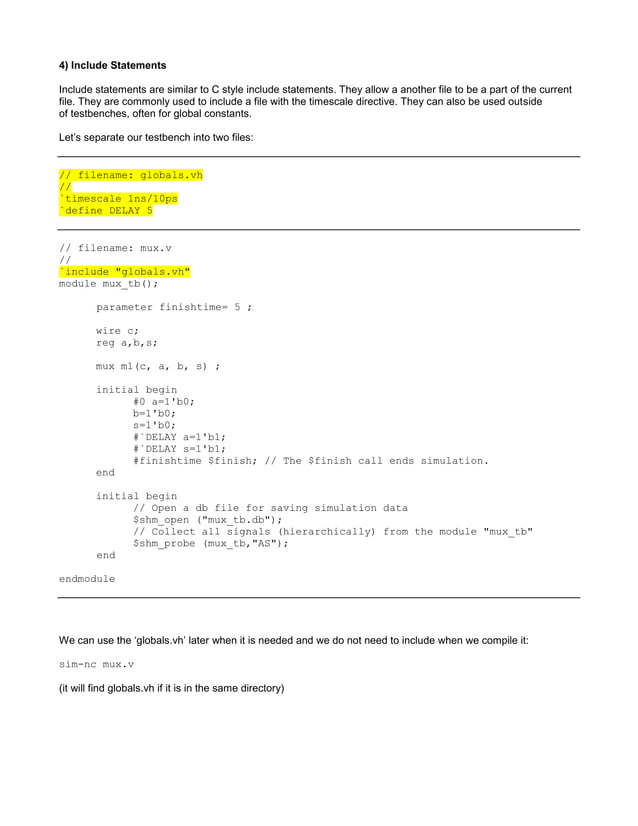 Lab3 testbench tutorial (1) | PDF | Programming Languages | Computing Lab3 testbench tutorial (1) | PDF | Programming Languages | Computing