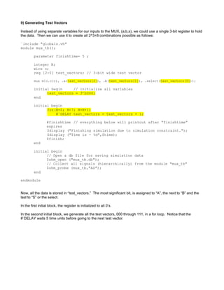 Lab3 testbench tutorial (1) | PDF | Programming Languages | Computing