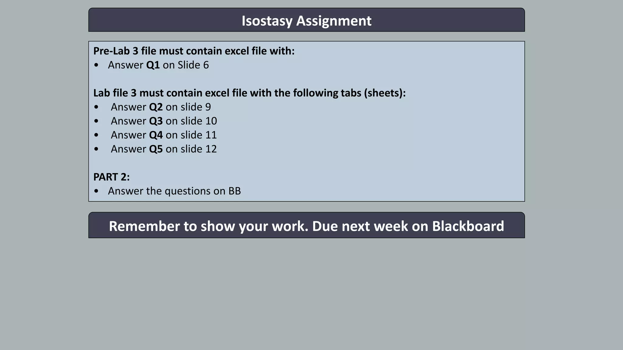 Lab3 isostasy | PPT