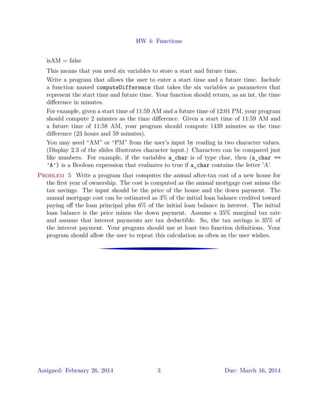 Lab4: Functions | PDF