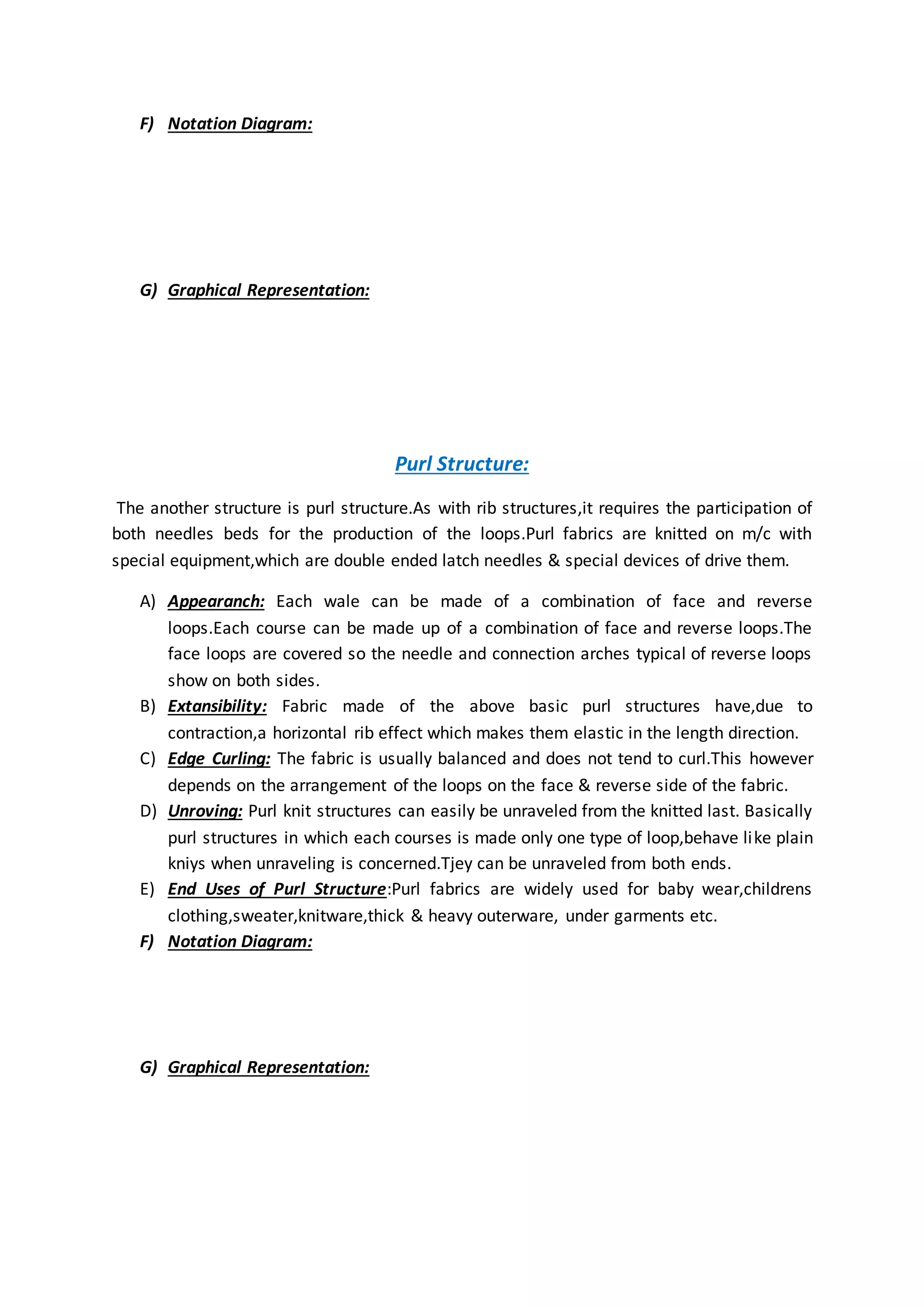 Analysis the Basic Structure of weft knitting fabric. | DOCX