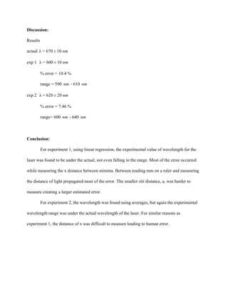 Physics Lab Report | PDF
