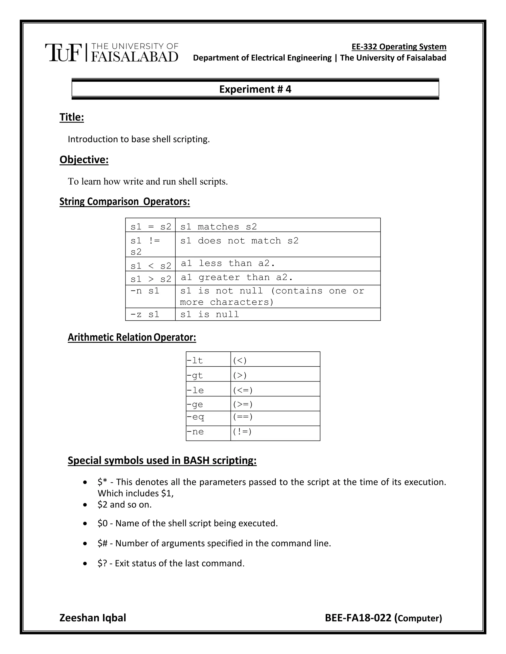 Introduction To Base Shell Scripting Pdf
