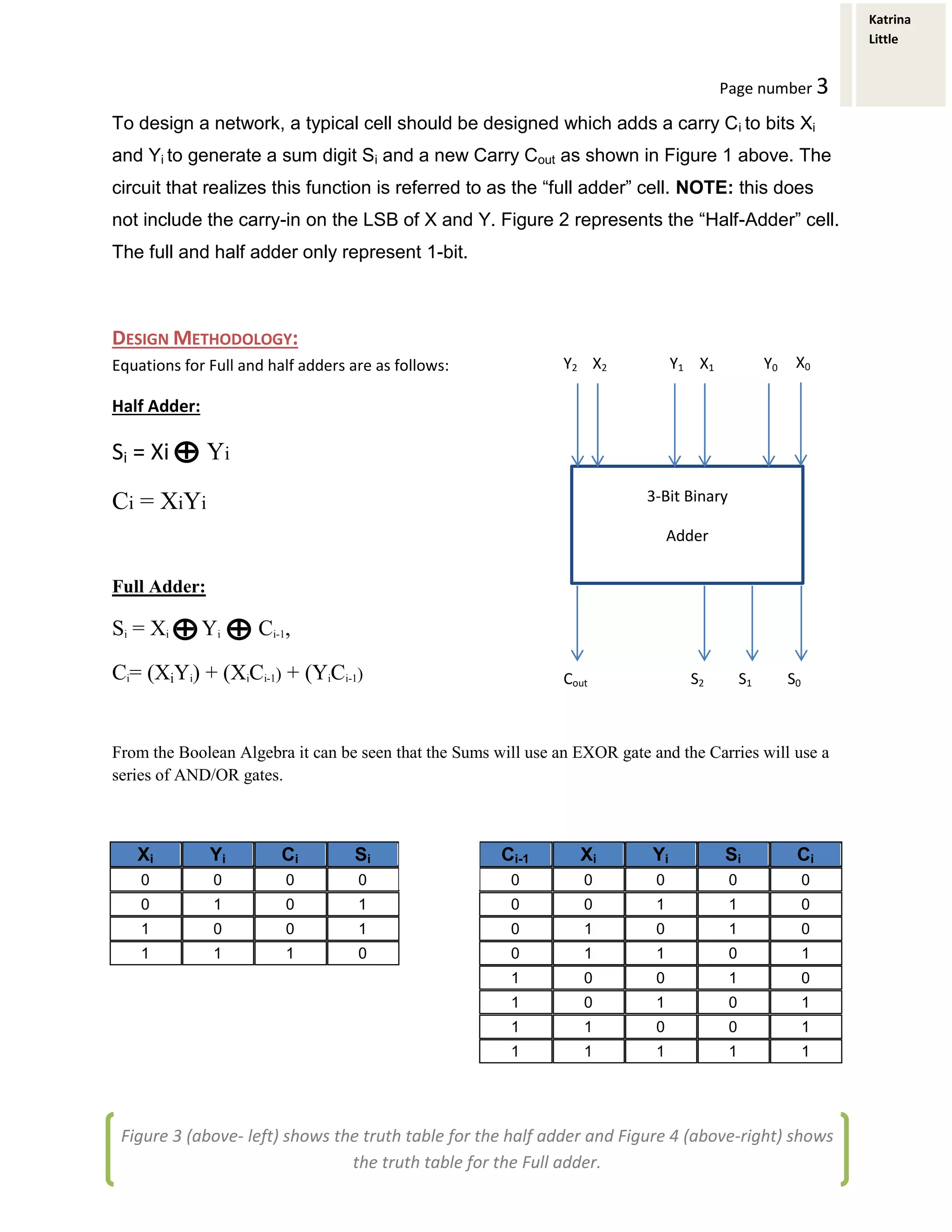 Lab 4 Three-Bit Binary Adder | PDF | Programming Languages | Computing
