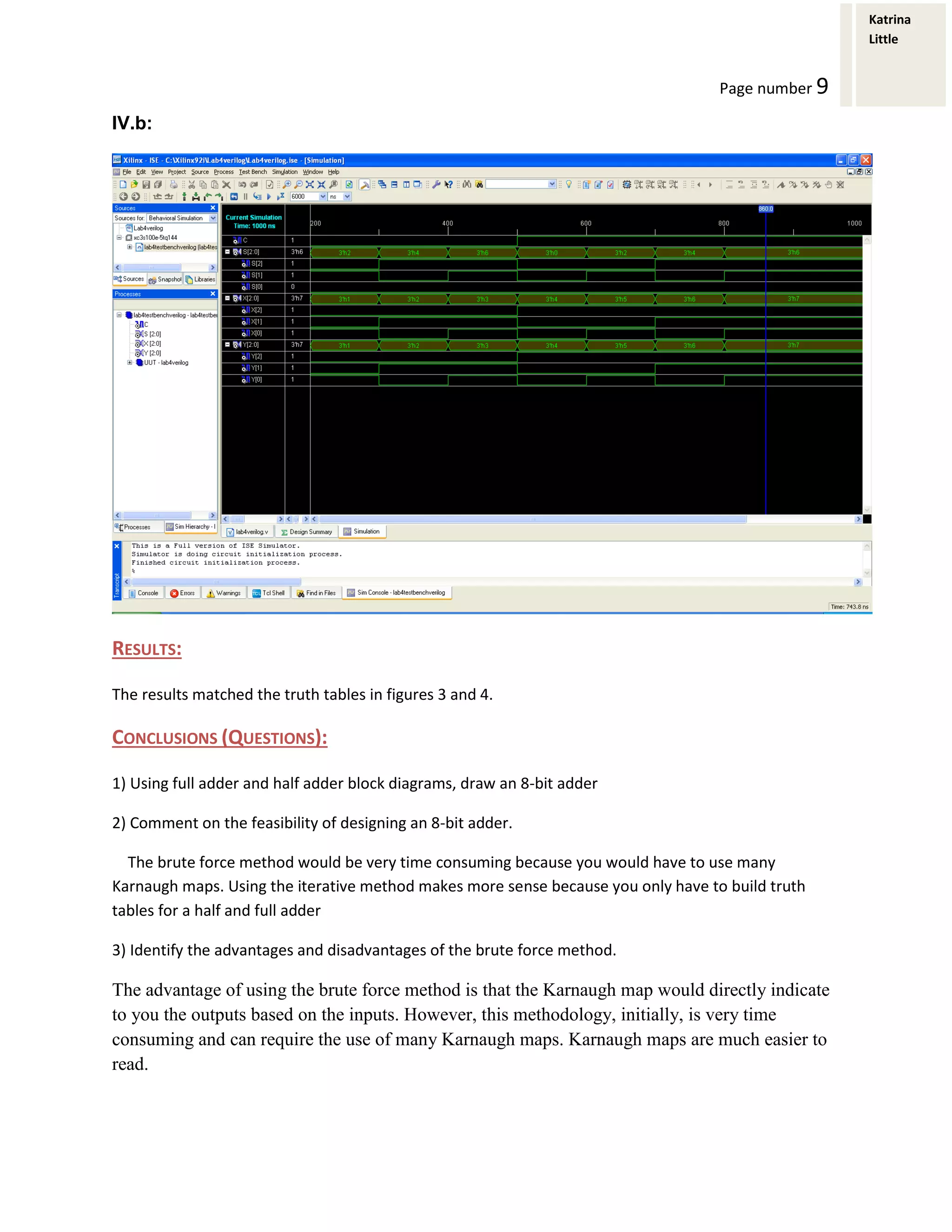 Lab 4 Three Bit Binary Adder Pdf Programming Languages Computing 3104