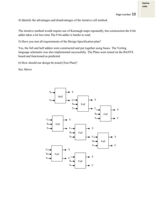 Lab 4 Three-Bit Binary Adder | PDF
