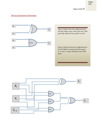 Lab 4 Three-Bit Binary Adder | PDF