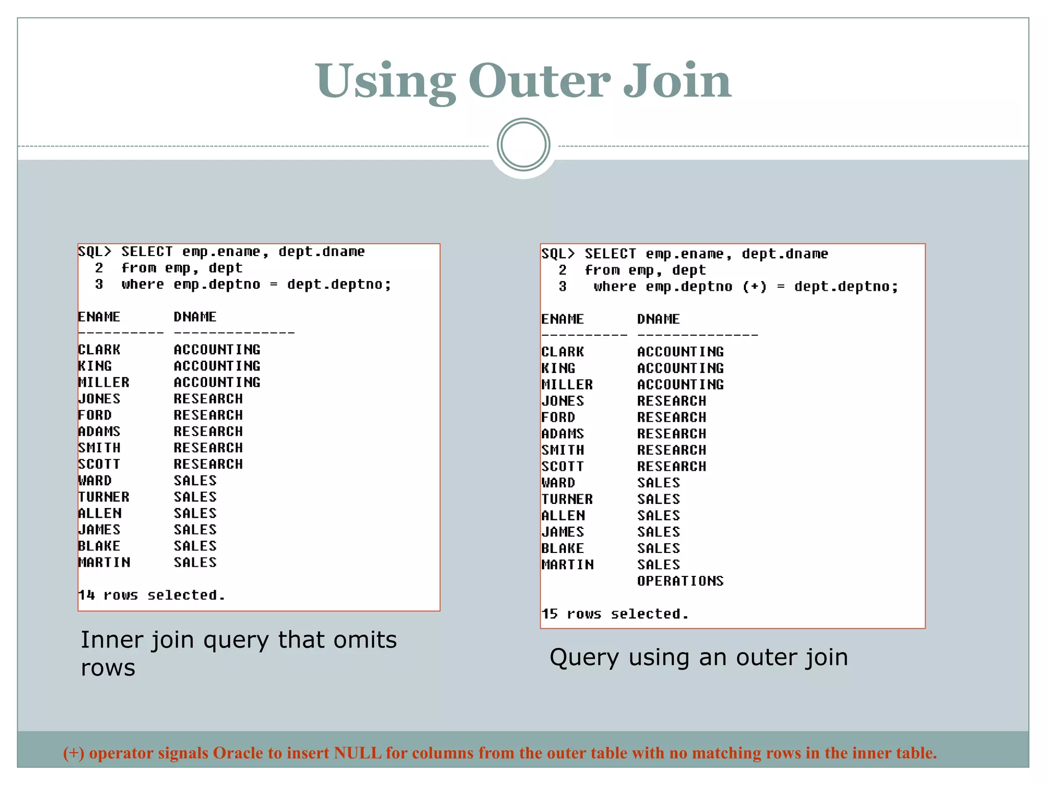 Lab4 join - all types listed | PPTX