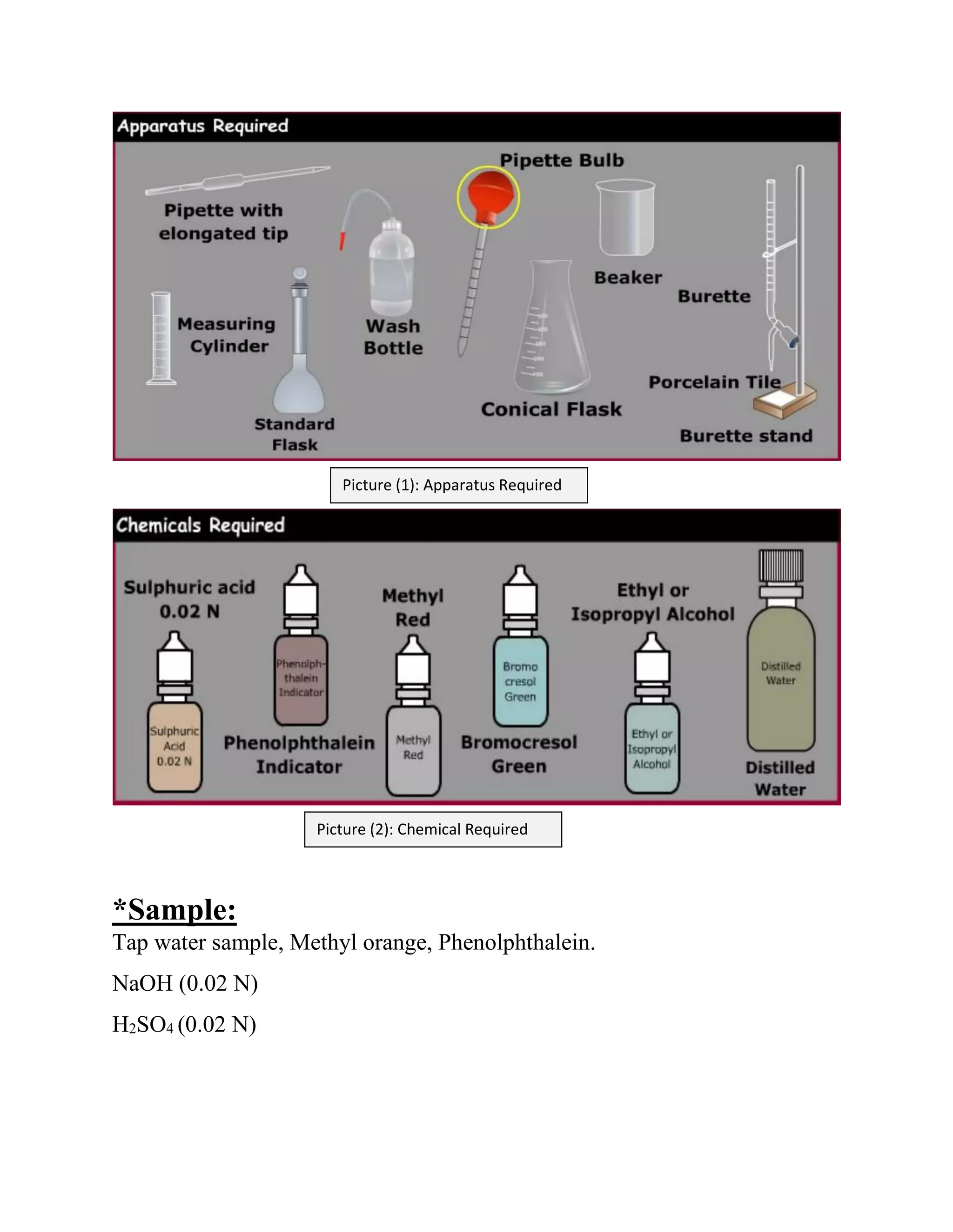 Lab 4 alkalinity –acidity and determination of alkalinity in water | PDF