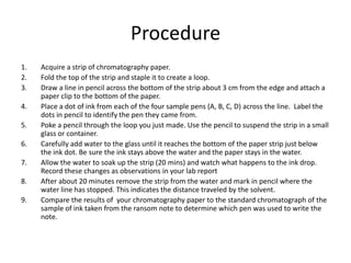 Lab4 chromatography | PPTX