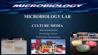 GBSN - Microbiology (Lab 4) Culture Media | PPTX