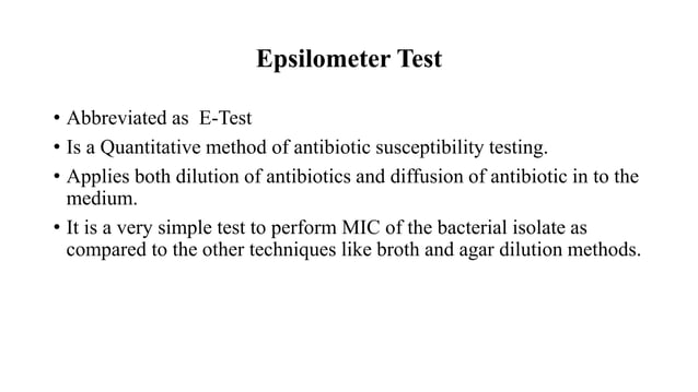 Epsilometer Test | PPTX