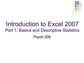 Lab 4 Excel Basics.ppt