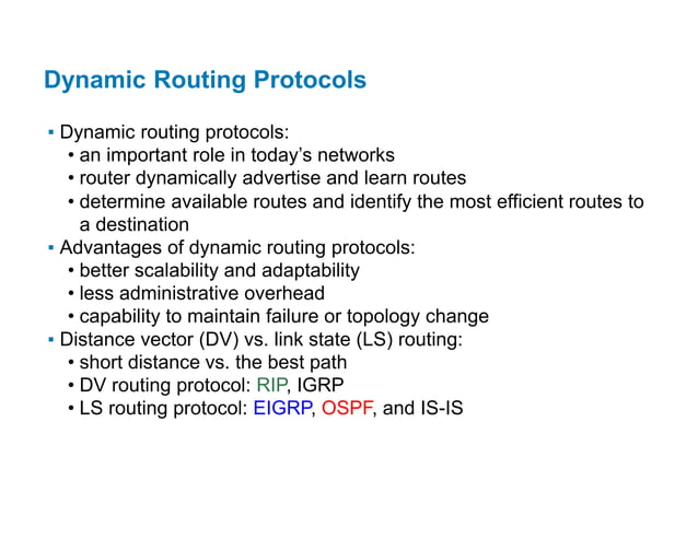 Performance Analysis Of Dynamic Routing Protocols Using Opnet Ppt 2626