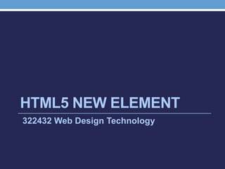 Lab#4 html5new element | PPT