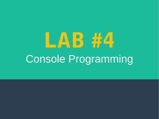 Programming II LAB 4 (OOP) inheritance | PPT