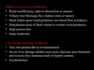 Kidney function test (Renal function test) | PPT | Endocrine and ...