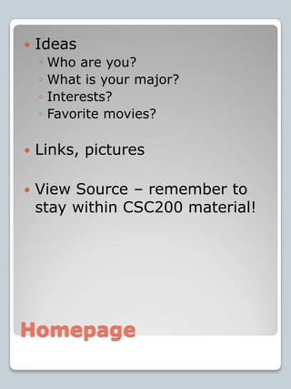 Lab 4: Introduction to HTML | PDF | Free Download