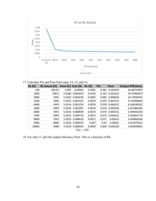 Lab 4 Report Switching Voltage Regulators | PDF