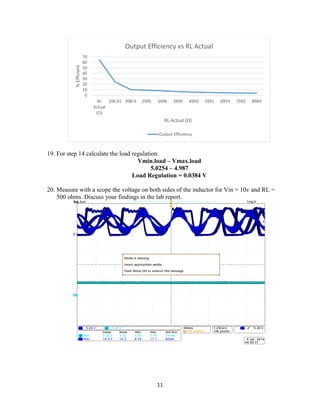Lab 4 Report Switching Voltage Regulators | PDF