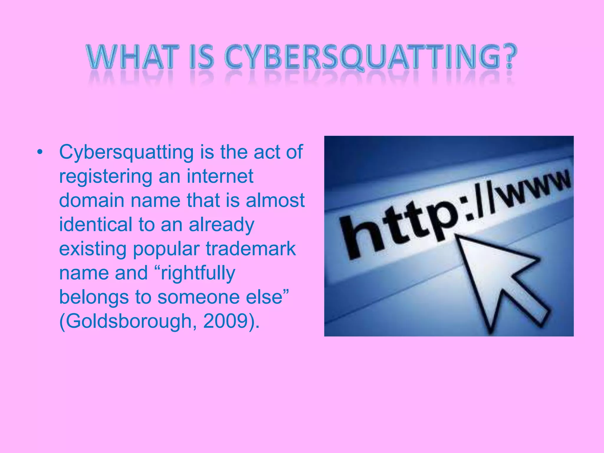 Lab 5--Cybersquatting | PPTX | Technology & Computing