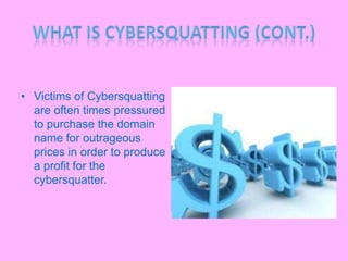 Lab 5--Cybersquatting | PPTX | Technology & Computing
