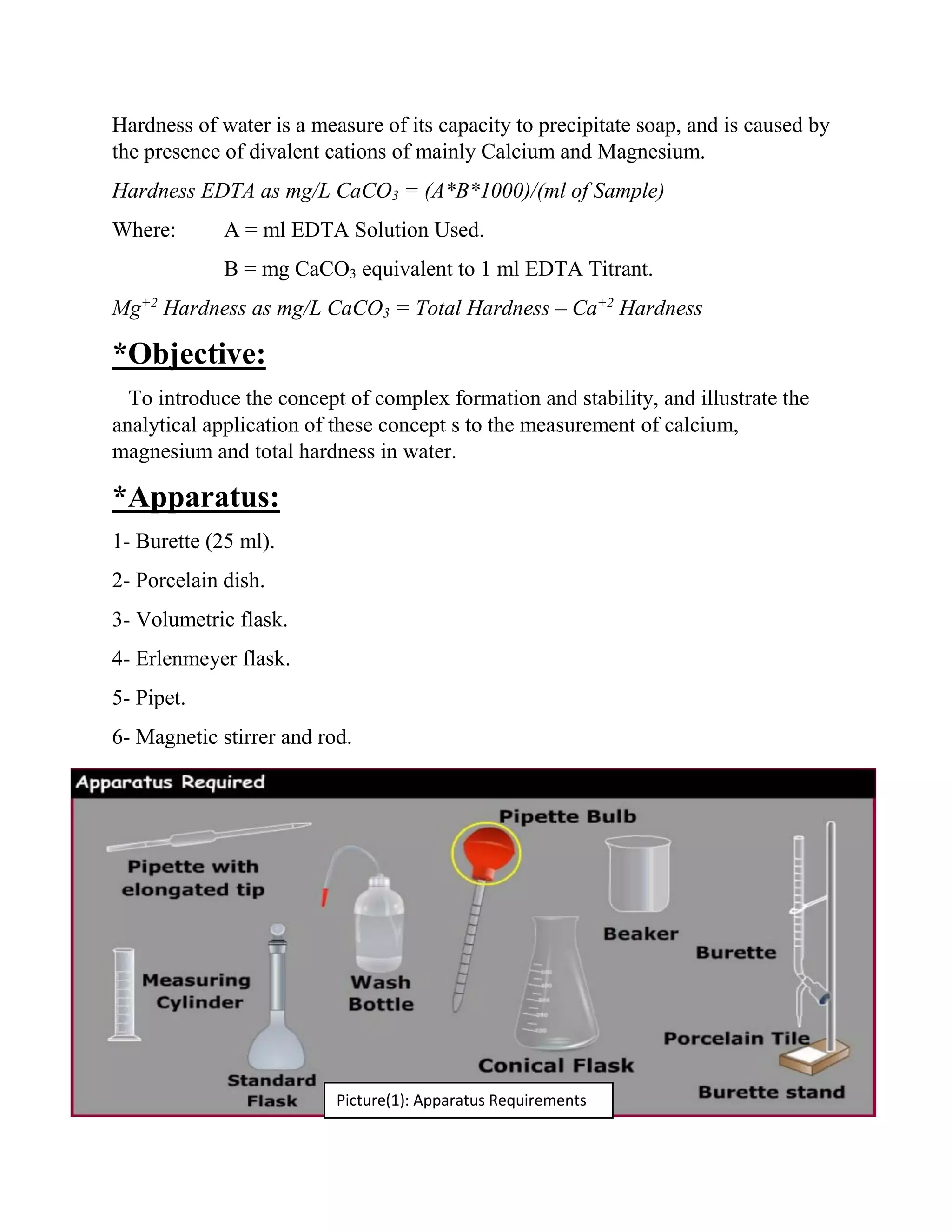 Lab5 determination of hardness of water | PDF