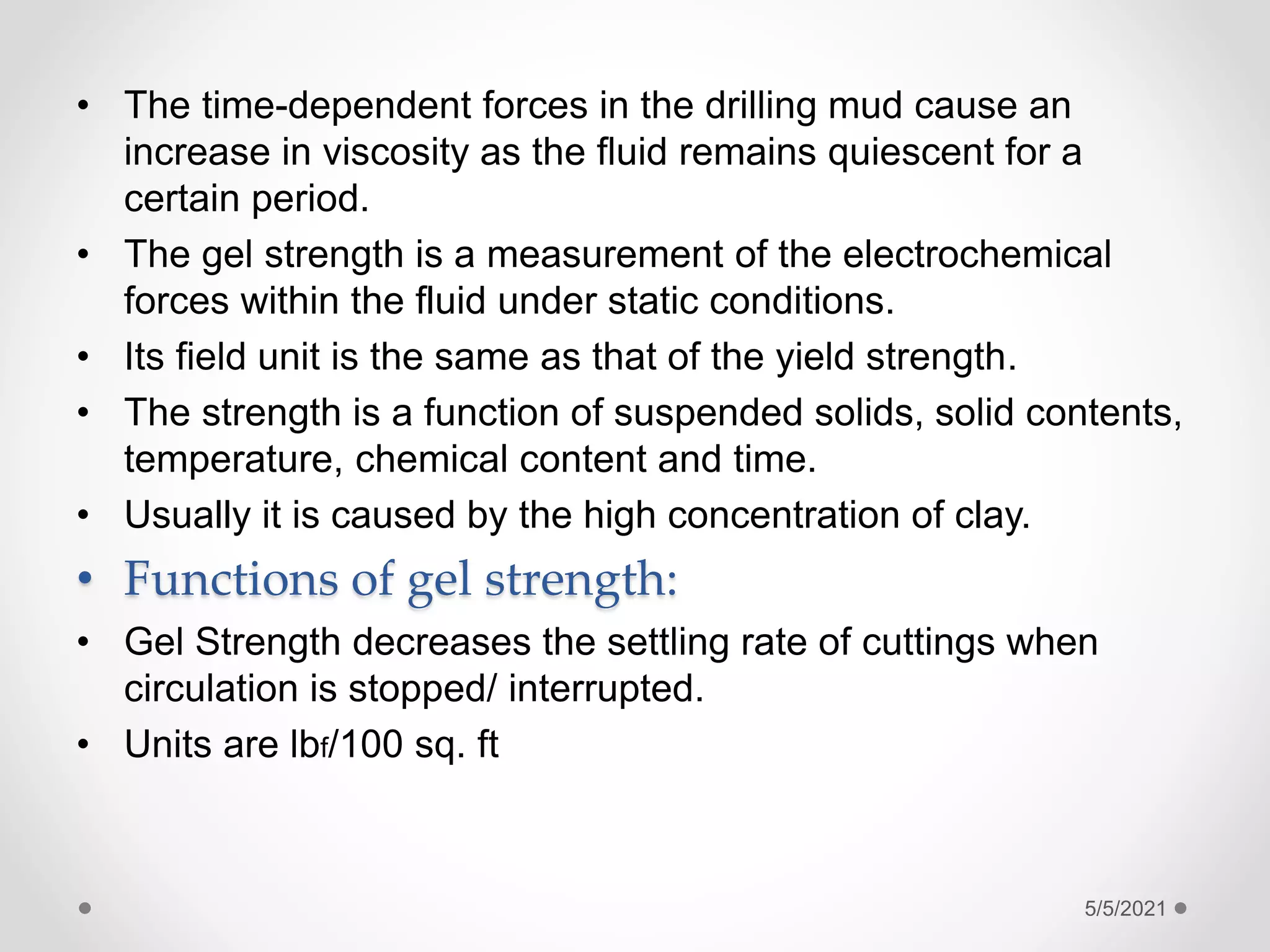 Lab 5 measurement of gel strength of drilling mud by viscometer. | PPTX