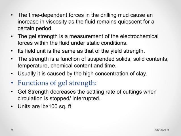 Lab 5 measurement of gel strength of drilling mud by viscometer. | PPTX ...