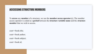 Structure in C++ in the name of the lord | PPTX