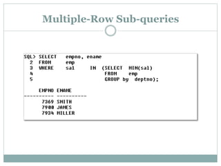 Lab5 sub query | PPT