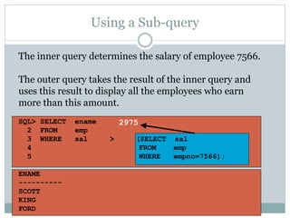 Lab5 sub query | PPT
