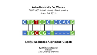 Global Alignment | PPT