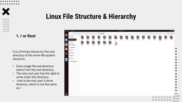 Lab 5 Linux File Structure And Hierarchypptx Operating Systems
