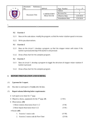 Lab 5 microcontroller | PDF