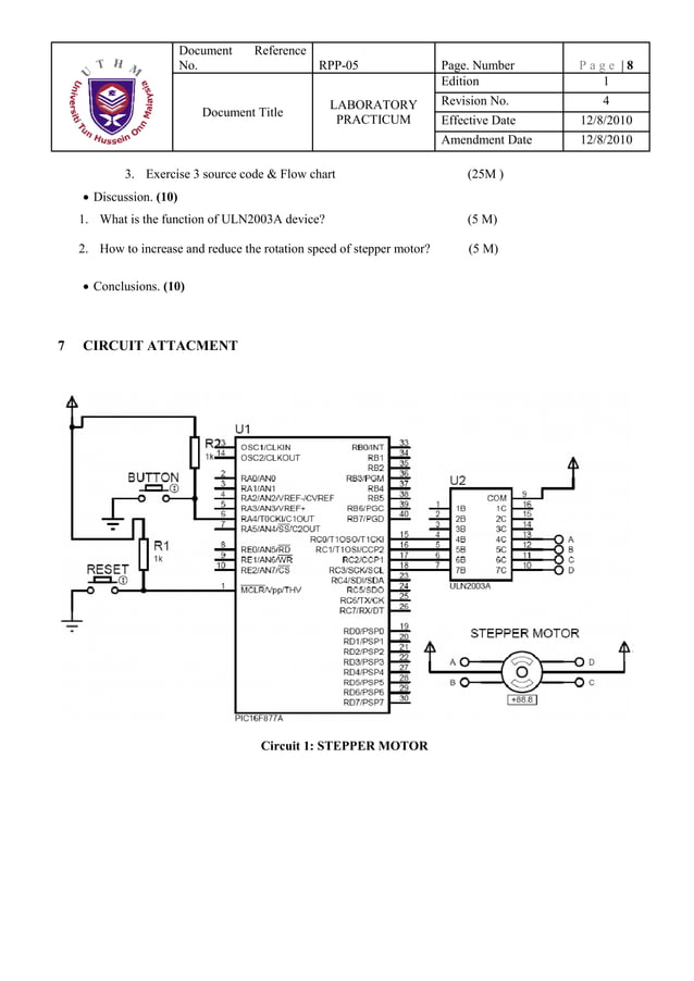 Lab 5 microcontroller | PDF